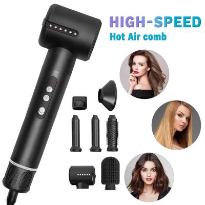 China 7 In 1 Hair Dryer Volumizer Brushless High Speed Fast Wind Hair Quick Dryer Sets for sale