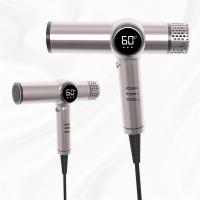 China Portable Brushless Motor Ionic Hair Blow Dryer 110000 RPM With Diffuser Magnetic Nozzle for sale