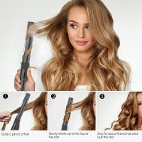 China PTC Fast Heat Up LED Hair Curler Titanium Iron Tong 32mm With Clip for sale
