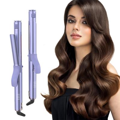 China PTC Fast Heat Up LED Hair Curler Titanium Iron Tong 32mm With Clip for sale