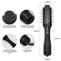 China 3 Speed Hot Air Styling Brush Electric 3 In 1 Dryer Brush 1000W for sale
