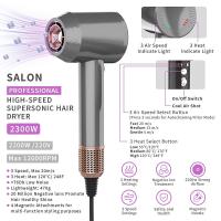 China High Speed Salon Hair Dryer Lightweight Travel Negative Ionic Low Noise for sale