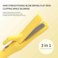 China PTC Heater / MCH Heater Straighening Dryer Brush Hot Air Comb For Women for sale