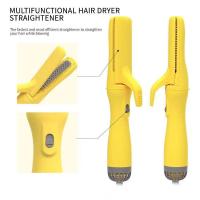 China 2 In 1 Hair Straightener And Curler Black Straightener Salon Custom Flat Irons for sale