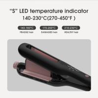 China Wand Tong Crimper Tools Hair Curler Adjustable Wave Height Hot Waver Curling Iron Ceramic for sale