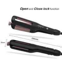 China Wand Tong Crimper Tools Hair Curler Adjustable Wave Height Hot Waver Curling Iron Ceramic for sale