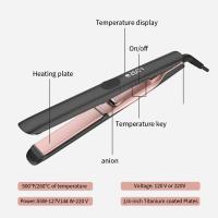 China Customize 260c 500f Titanium Hair Straightener ROHS for sale