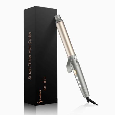 China Portable Wavy Hair Curler Electric LCD Curling Iron 32mm Digital Display Adjustable Smart Timer Automatic for sale