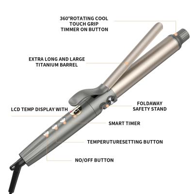 China Hair Curling Tongs Heated Rollers Hair Salon Hair Curler Titanium Professional Rotating Hair Curler High Temperature for sale