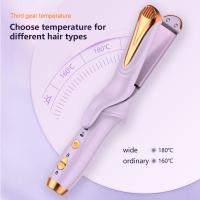 China Hair Curling Portable 2 In 1 Hair Straightener And Curler Led Temperature Wireless Ceramic Hair Care And Styling Iron for sale
