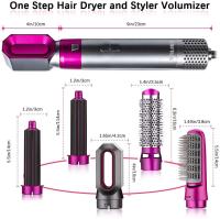 China 1000W 5 In 1 Multifunctional Interchangeable Hot Air Brush / Heated Blow Dry Brush for sale