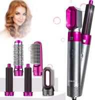 China 1000W 5 In 1 Multifunctional Interchangeable Hot Air Brush / Heated Blow Dry Brush for sale