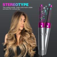 China 1000W 5 In 1 Multifunctional Interchangeable Hot Air Brush / Heated Blow Dry Brush for sale
