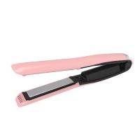 China Pink 17W Magnetic Wireless Mini Hair Straightener 2600mA Battery Operated for sale