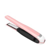 China Pink 17W Magnetic Wireless Mini Hair Straightener 2600mA Battery Operated for sale