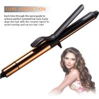 China Salon 25mm 65~75W Titanium 1 Inch Curling Iron Dual Voltage Curling Wand for sale