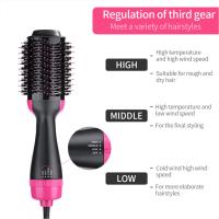 China 60℃-120℃ Blowout Hair Dryer Brush Heated Hair Brush For Short Hair for sale