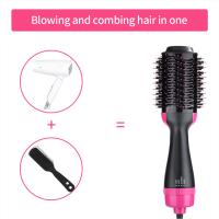 China 60℃-120℃ Blowout Hair Dryer Brush Heated Hair Brush For Short Hair for sale