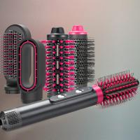 China FCC ETL 4 In 1 Hot Air Styling Brush Straightener Curling Styling One Step for sale