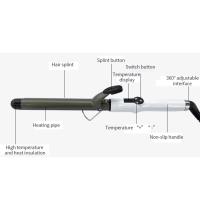 China PTC Heater 260-450℉ 1.25 Long Barrel Curling Iron Electric Hot Curlers for sale