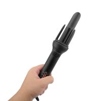 China 45W 1inch Automatic Rotating Curling Iron Tourmaline Ceramic Curling Wand for sale