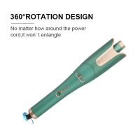 China PTC Heater 45W Ceramic Automatic Hair Curler Auto Rotating Curling Wand for sale