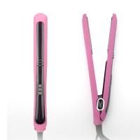 China Fabric Coating 480 Degrees Ceramic Straight Iron With Lcd Display for sale