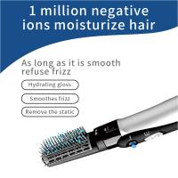 China Nylon Bristles 1000W Electric Hot Air Styling Brush 2 Speed And 3 Heat Settings for sale