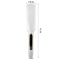 China FCC Wide Plate 1.75 Inch Ceramic Hair Straightener Private Label Flat Iron for sale
