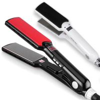 China 1.25inch Bedazzled Flat Iron Steampod Hair Straightener With Led Display for sale