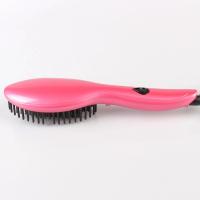 China 210C 410F Small Ionic Hair Straightening Brush Mens Beard Straightener for sale