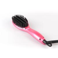 China 210C 410F Small Ionic Hair Straightening Brush Mens Beard Straightener for sale