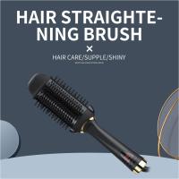 China Professional 180C-230C Hair Styling Tools Ceramic Hair Brush Straightener for sale