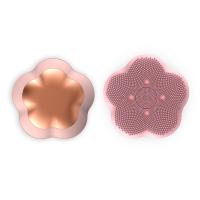 China Flower IPX6 Waterproof Silicone Electric Facial Cleanser 180mAh for sale