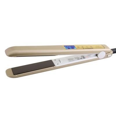China PET LCD Display Touch Screen Hair Straightener 1 Inch Flat Iron For Short Hair for sale