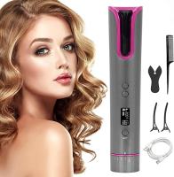 China Portable USB Rechargeable Curling Iron 9600mAh 200C Wireless Auto Hair Curler for sale
