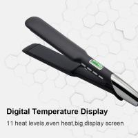 China Custom Logo Hair Styling Tools 450F Nano Titanium Pro Flat Iron 3 Size Set for sale