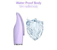 China IPX6 200mAh Electric Silicone Face Brush Ultrasonic Facial Cleansing Device for sale