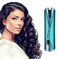 China Ceramic 5200mAh Wireless Hair Tools One button Unbound Cordless Curling Iron for sale