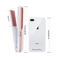 China USB Charging 2400mA  2 In 1 Mini Hair Straightener And Curler 428F for sale
