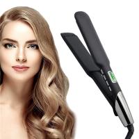 China Professional MCH Heater Black Titanium Hair Straightener 0.5 inch Flat Irons for sale