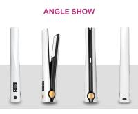 China OEM Logo 9*1.7inch Wireless Hair Tools Mini Cordless Rechargeable Flat Iron for sale