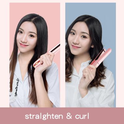 China 329 °F 369 °F 40 I °F Rechargeable Travel Hair Straightener Mini Cordless Flat Iron for sale