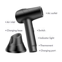 China Battery Power Black BLDC Hair Dryer High Power for sale