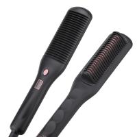 China Ceramic Fast Hair Straightener Brush Hair Styling Hot Comb Anti Scald for sale