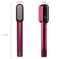 China BLDC Hot Air Styling Brush Ceramic Brushless Hair Straightener Dryer Brush for sale