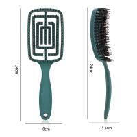 China Ergonomic Handle Hair Massage Brush Comb Bristle Nylon ETL for sale