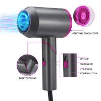 China Radiation Proof Foldable Hair Dryer 1400W Ionic Hair Blow Dryer 20000rpm for sale