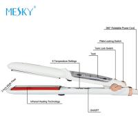 China 2.5m Cord MCH Ceramic Tourmaline Hair Straighteners Infrared Steam Hair Straightener for sale