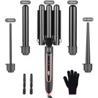 China 25mm 32mm Electric Hair Curler Curling Iron With Interchangeable Barrels for sale